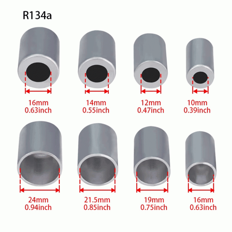 Bulk Pack A/C Automotive Air Conditioning Ferrules Sizes 6,8,10,12 ...