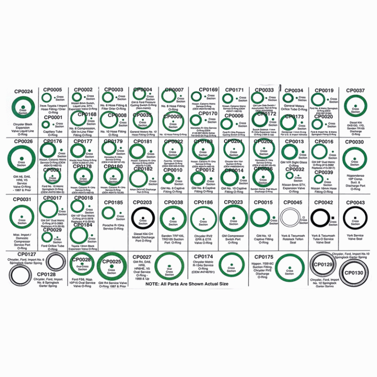 Trade Master 670-Piece AC O-Ring Kit for Air Conditioning Systems